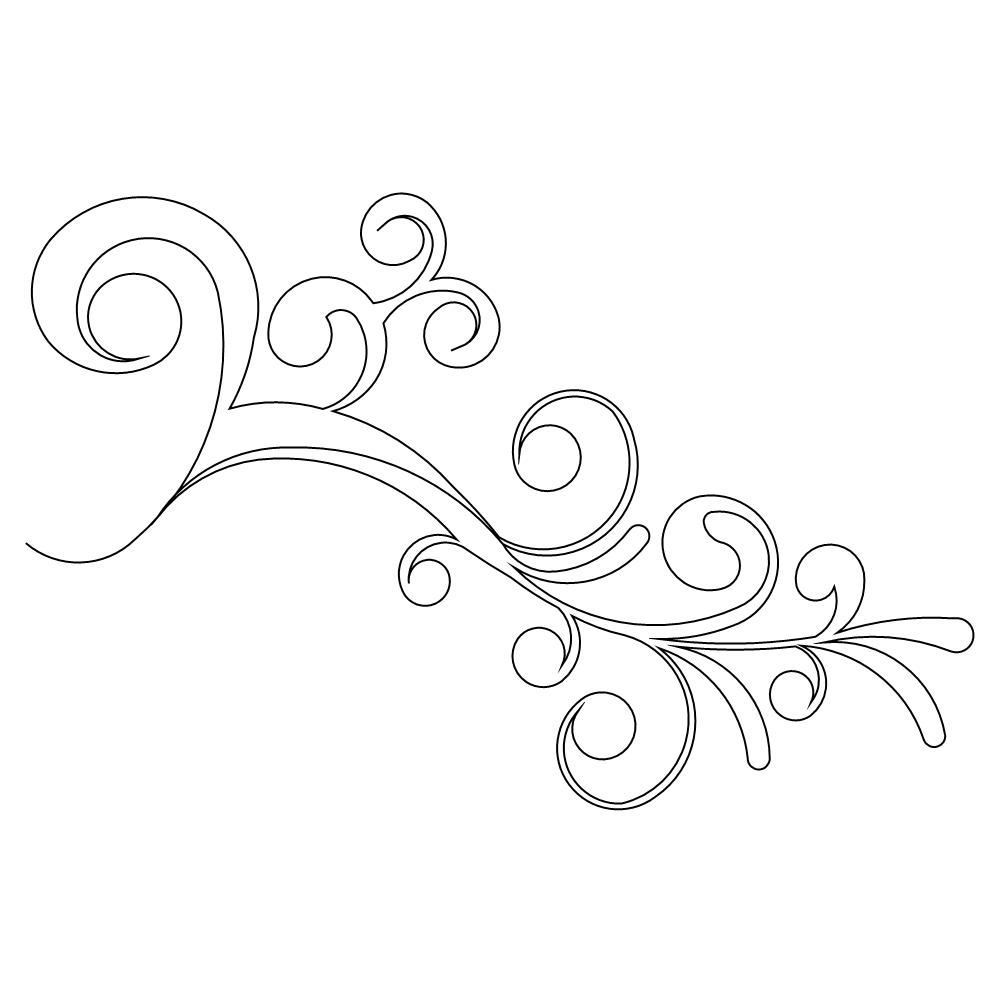 swoop border 001 Digital Pattern | Sweet Dreams Quilt Studio - Digital ...