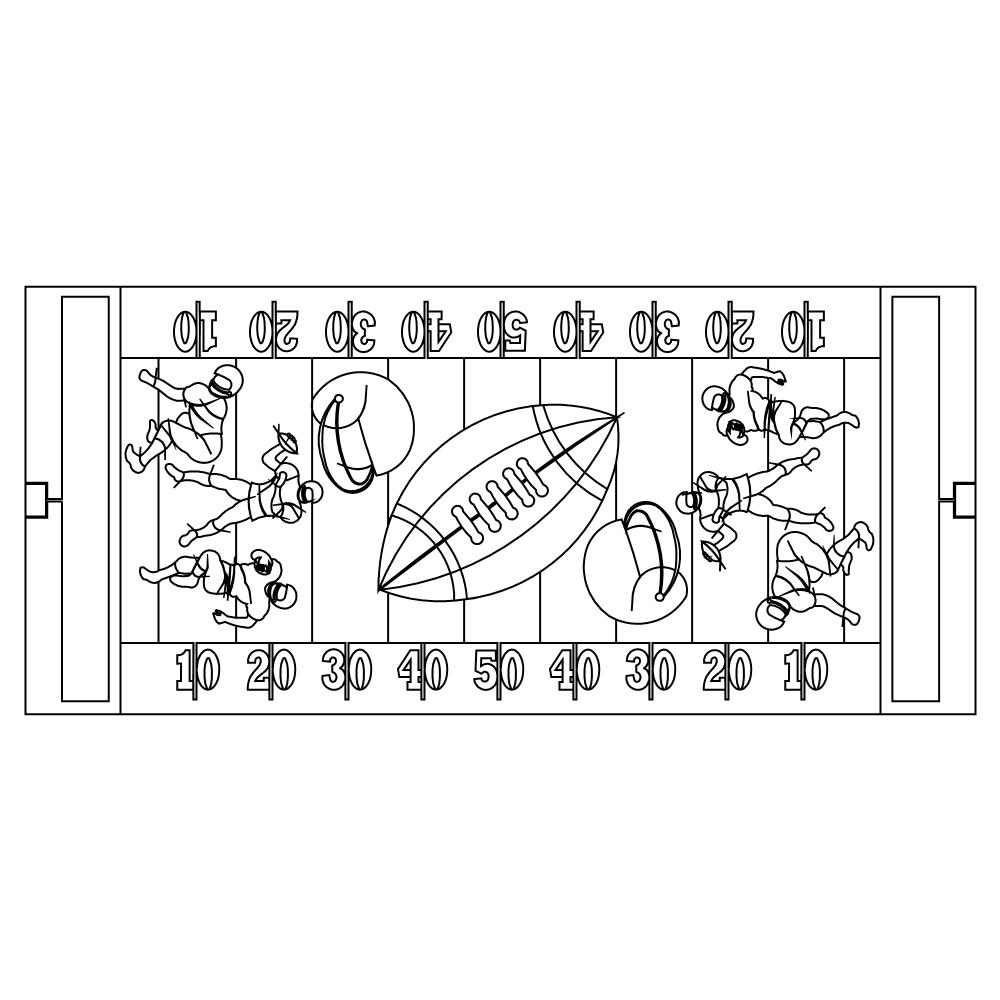 tablerunner football Digital Pattern | Sweet Dreams Quilt Studio ...