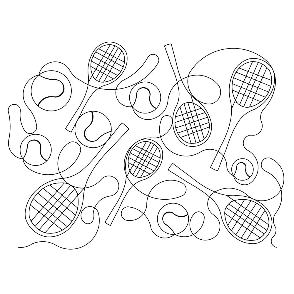 tennis anyone 002 Digital Pattern | Sweet Dreams Quilt Studio - Edge to ...