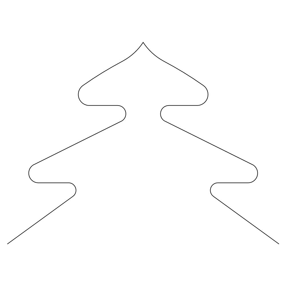tessellating tree pano 001 - Edge to Edge Quilting Patterns