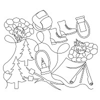 camping pano 001 Digital Pattern | Sweet Dreams Quilt Studio - Edge to ...