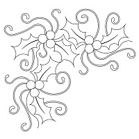 holly swirl pano 001 Digital Pattern | Sweet Dreams Quilt Studio - Edge ...
