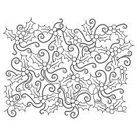 holly swirl pano 001 Digital Pattern | Sweet Dreams Quilt Studio - Edge ...