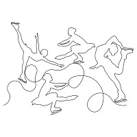 ice skating pano 001 Digital Pattern | Sweet Dreams Quilt Studio - Edge ...