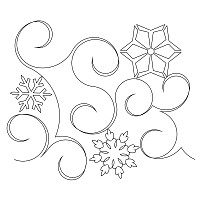 swirling snowflakes pano 001 Digital Pattern | Sweet Dreams Quilt ...