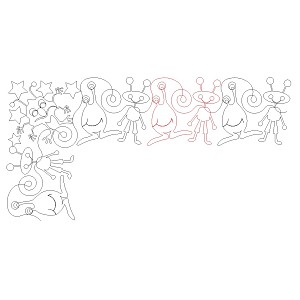 alien border 001 Digital Pattern | Sweet Dreams Quilt Studio - Digital ...