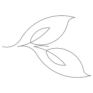 alternating leaf row 001 Digital Pattern | Sweet Dreams Quilt Studio ...