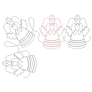 angel border 001 Digital Pattern | Sweet Dreams Quilt Studio - Digital ...