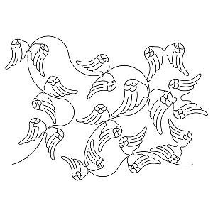 angel wings pano 001 Digital Pattern | Sweet Dreams Quilt Studio - Edge ...