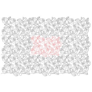 aubrees rose e2e 001 - Edge to Edge Quilting Patterns