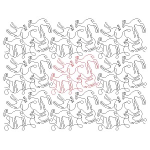 baby deer e2e 001 - Edge to Edge Quilting Patterns