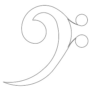 bass cleft 001 Digital Pattern | Sweet Dreams Quilt Studio - Digital ...