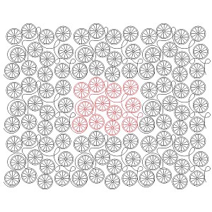bicycle wheel pano 001 - Edge to Edge Quilting Patterns