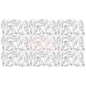 bird feather e2e sa 001 - Edge to Edge Quilting Patterns