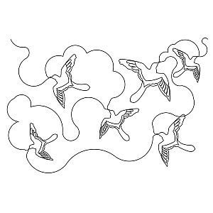 birds in the air Digital Pattern | Sweet Dreams Quilt Studio - Edge to ...