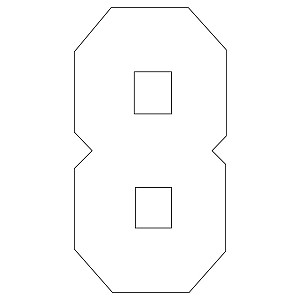 block font number eight Digital Pattern | Sweet Dreams Quilt Studio ...