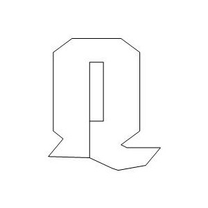 block letter q Digital Pattern | Sweet Dreams Quilt Studio - Digital ...
