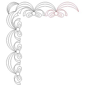 bow border 001 Digital Pattern | Sweet Dreams Quilt Studio - Digital ...