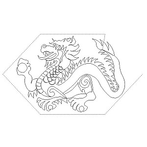 chinese dragon 1 Digital Pattern | Sweet Dreams Quilt Studio - Digital ...