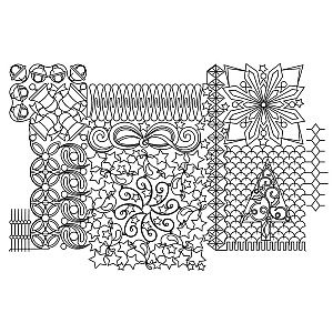 christmas dream tangle e2e 001 - Edge to Edge Quilting Patterns