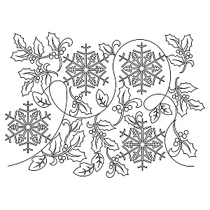 christmas snowflake pano 001 Digital Pattern | Sweet Dreams Quilt ...