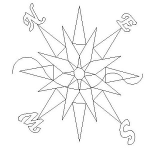 compass border Digital Pattern | Sweet Dreams Quilt Studio - Digital ...