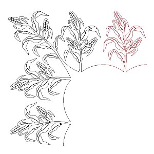 corn stalk border 001 Digital Pattern | Sweet Dreams Quilt Studio ...