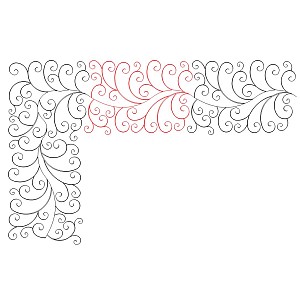 curly border 001 Digital Pattern | Sweet Dreams Quilt Studio - Digital ...