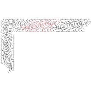 db feather border 001 Digital Pattern | Sweet Dreams Quilt Studio ...