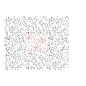 deadhead mixed e2e 001 - Edge to Edge Quilting Patterns