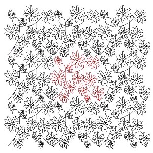 dizzy flower pano 002 Digital Pattern | Sweet Dreams Quilt Studio ...