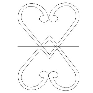 double heart border Digital Pattern | Sweet Dreams Quilt Studio ...