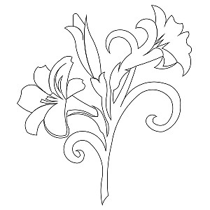 easter lily Digital Pattern | Sweet Dreams Quilt Studio - Digital Block ...