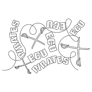 ecu pirates pano 001 - Edge to Edge Quilting Patterns