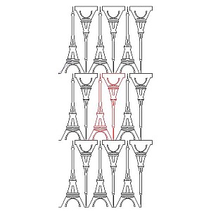 eiffel tower pano 001 Digital Pattern | Sweet Dreams Quilt Studio ...