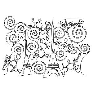 eiffel tower pano 004 Digital Pattern | Sweet Dreams Quilt Studio ...