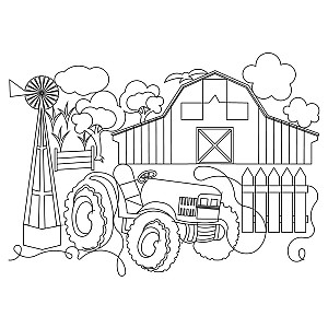 farm e2e 004 - Edge to Edge Quilting Patterns