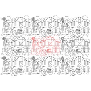 farm e2e 004 - Edge to Edge Quilting Patterns