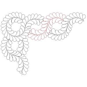 feather circle border 001 Digital Pattern | Sweet Dreams Quilt Studio ...