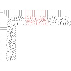 feather piano key border 003 - Digital Borders/Borders Corners Patterns ...