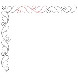 feather simple border 001 Digital Pattern | Sweet Dreams Quilt Studio ...