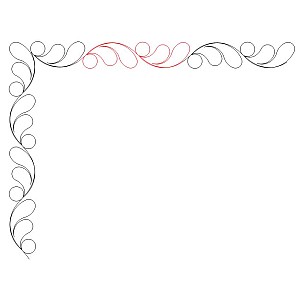 feather simple border 005 Digital Pattern | Sweet Dreams Quilt Studio ...