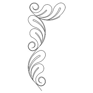 feather simple brd crn 004 Digital Pattern | Sweet Dreams Quilt Studio ...