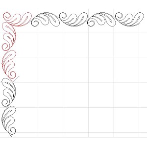 feather simple brd crn 004 Digital Pattern | Sweet Dreams Quilt Studio ...