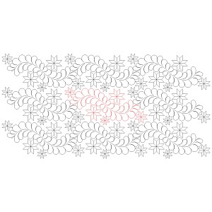 feather star e2e 001 - Edge to Edge Quilting Patterns