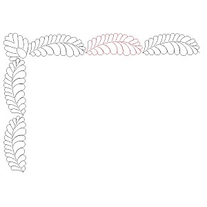 feather swag border 002 Digital Pattern | Sweet Dreams Quilt Studio ...