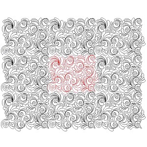 feather swirl pano 004 Digital Pattern | Sweet Dreams Quilt Studio ...