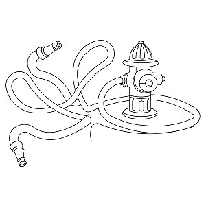 fire hose brd crn 001 - Digital Borders/Borders Corners Patterns ...