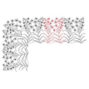 fireweed border 001 Digital Pattern | Sweet Dreams Quilt Studio ...