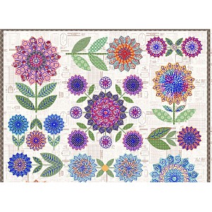 Flea Market Flowers Quilt Bundle - Digital Bundles Patterns | Sweet ...